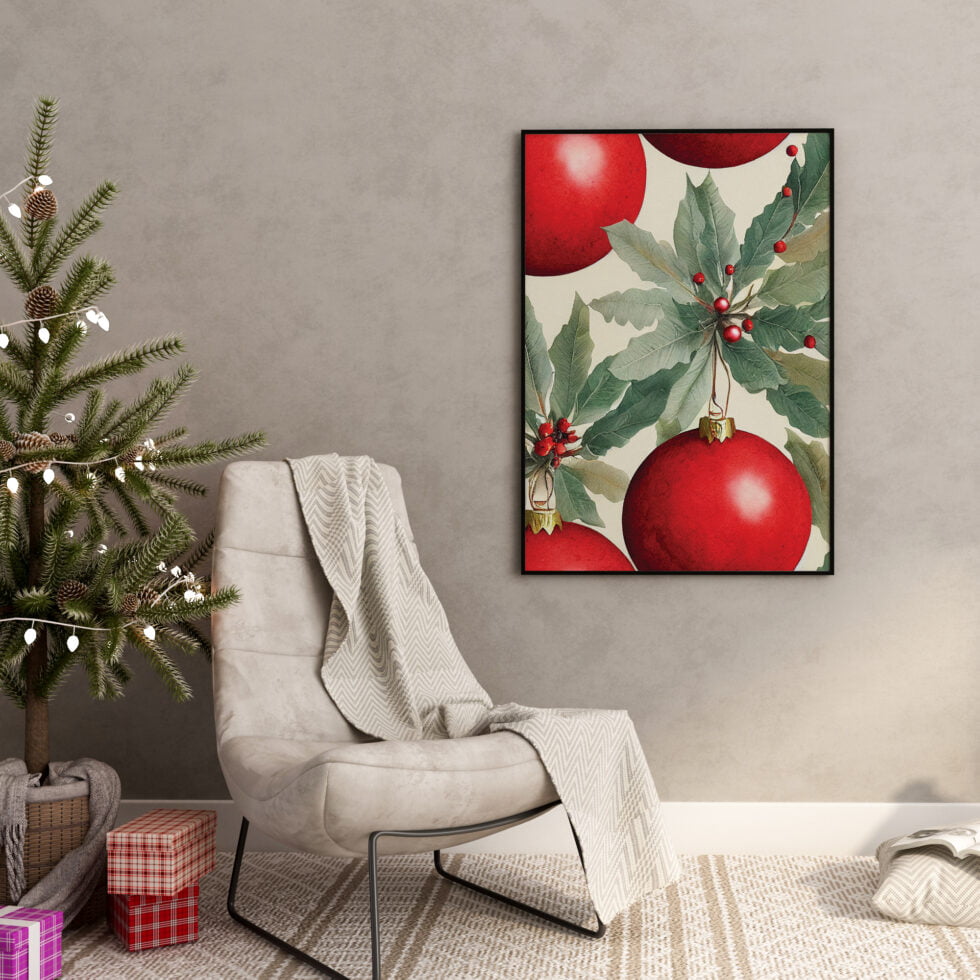 Kalėdinis paveikslas „Kalėdos” - Poster.lt - Stilizuoti miestų ...